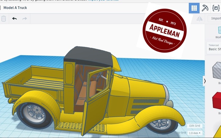 3D design Hot Rod Truck - Tinkercad