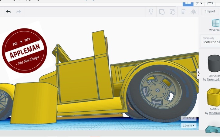 3D design Hot Rod Truck - Tinkercad