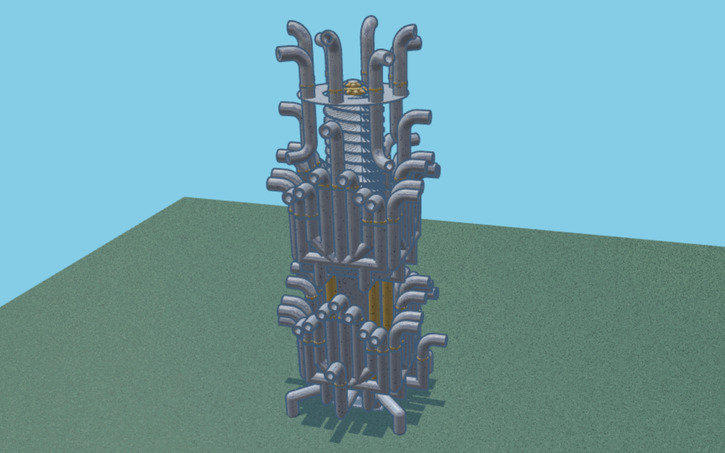 3D design Steampunk Tower - Tinkercad