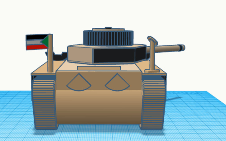3D design Tank - Tinkercad