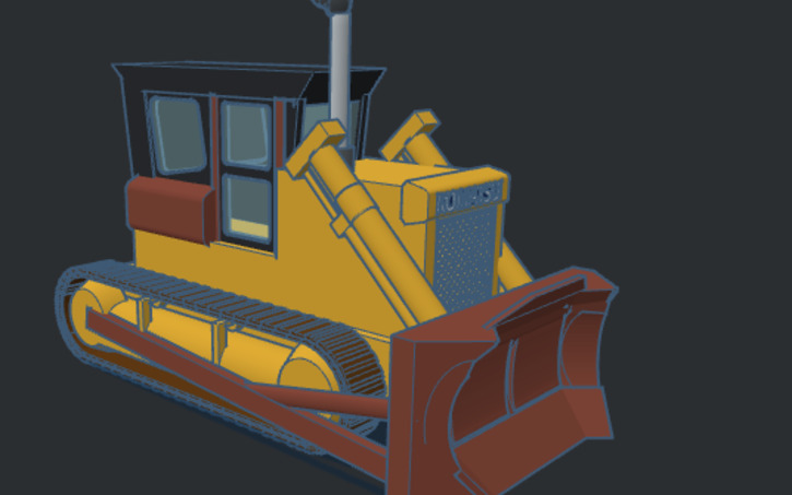 3D design dozer - Tinkercad