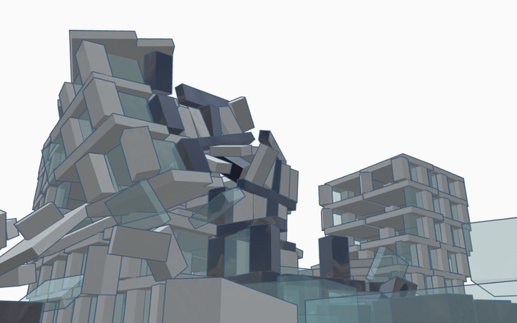 3D design Destructible 6 Story Office Building - Tinkercad