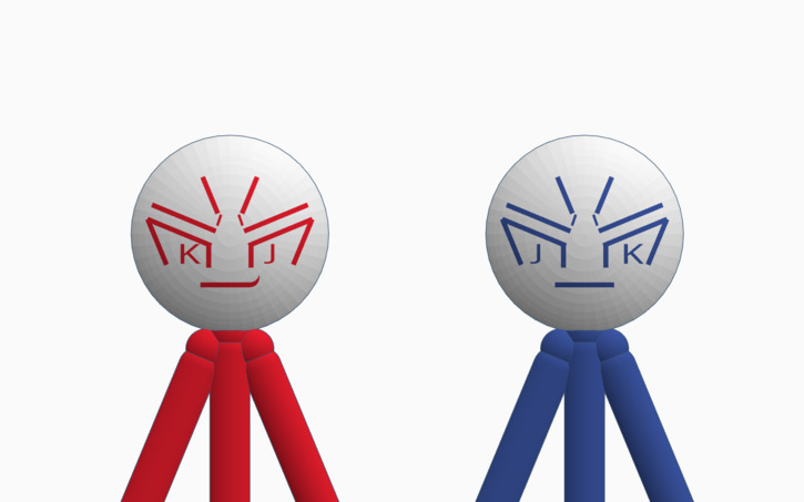 3D design KJ stickman and JK stickman from The Strongest Battlegrounds ...