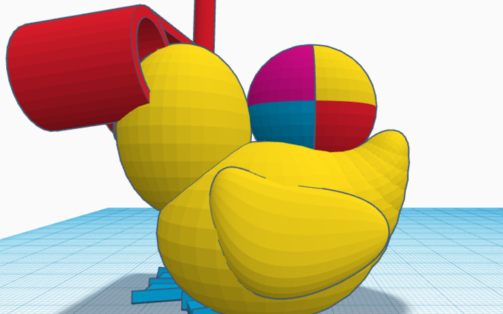 3D design Scuba Duck - Tinkercad
