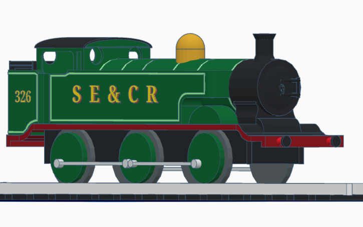 3D design OLD Hornby E2 Tank Engine - Tinkercad