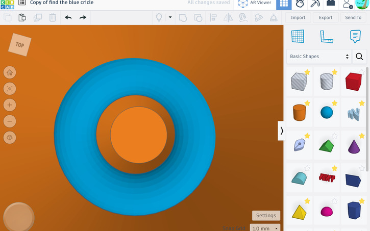 3D design Copy of find the blue cricle - Tinkercad