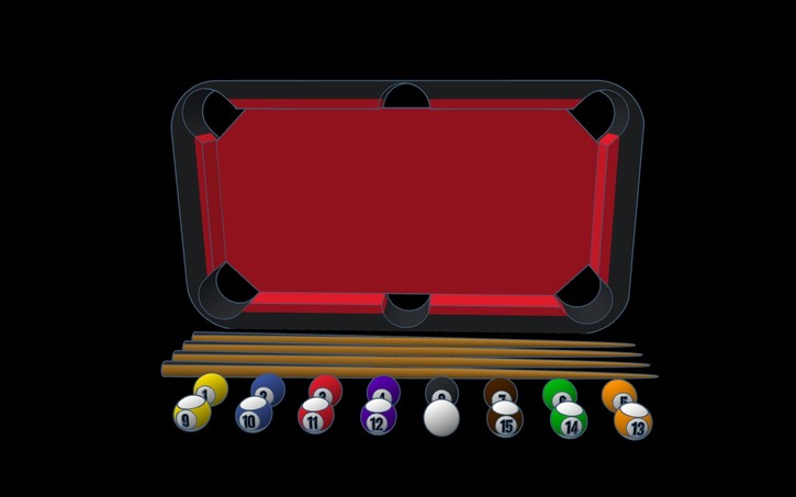 3D design Print in Place Miniature Pool table - mythics - Tinkercad