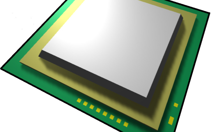 3D design CPU - Tinkercad