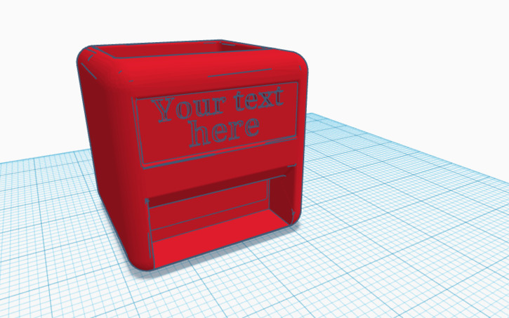 3D design Pen Holder - Tinkercad