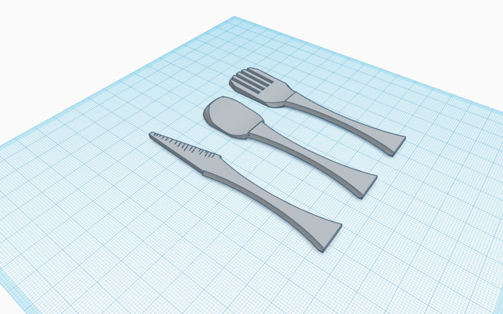 3D design Kitchen Utensils - Tinkercad