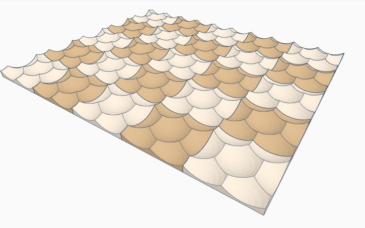 3D design Hexagonal Sphere Tiles - Tinkercad