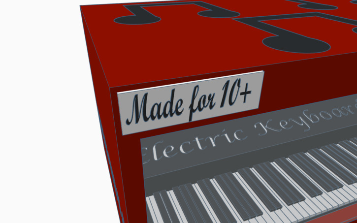 3D design Keyboard - Tinkercad