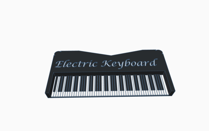 3D design Keyboard - Tinkercad