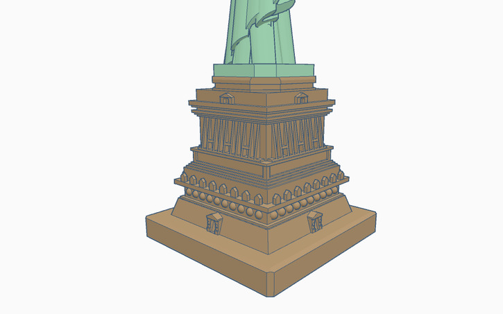 3D design Statue of Liberty - Tinkercad